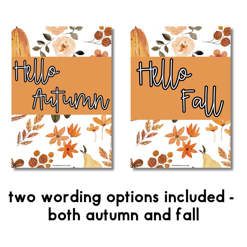 Fall Classroom Decor Posters | Autumn Classroom | Halloween Decor ...