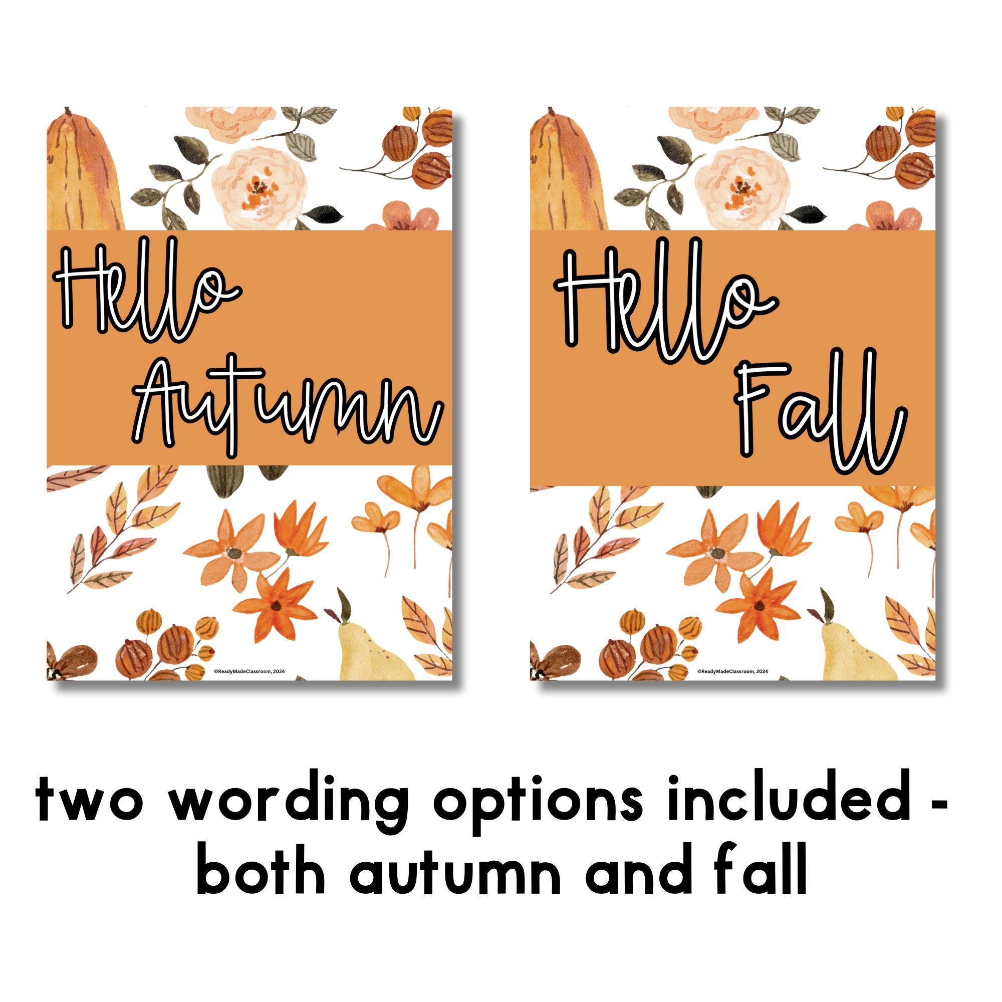 Fall Classroom Decor Posters | Autumn Classroom | Halloween Decor ...