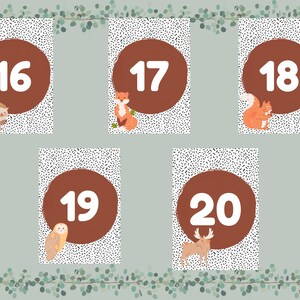 WOODLAND NUMBERS 1-20 | Nature and Woodland Themed Classroom Number ...