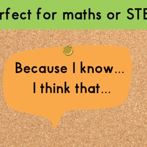 STEM Sentence Stems | Classroom Sentence Starters | Classroom Talk ...