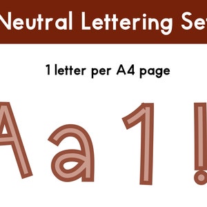 Bulletin Board Lettering Set | Neutral Classroom | Classroom Decor ...