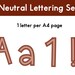 Bulletin Board Lettering Set Neutral Classroom Classroom Decor ...