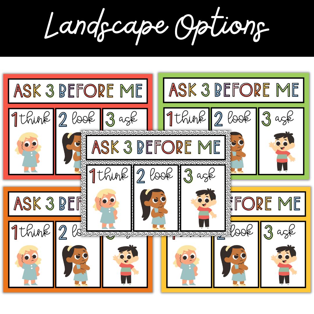 3 Before Me Posters | Classroom Posters | Classroom Decor | Classroom ...