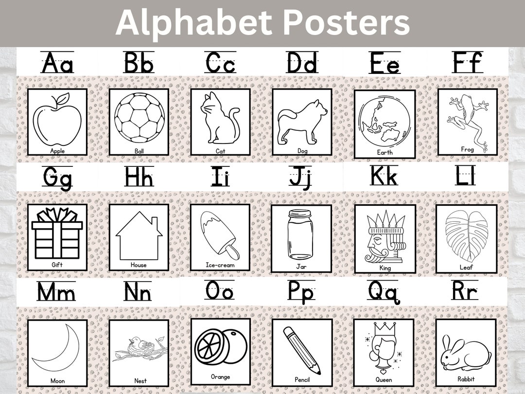 Editable Classroom Alphabet Posters | Classroom Display | Classroom ...