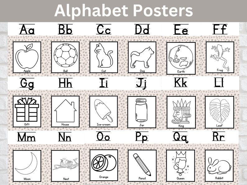Editable Classroom Alphabet Posters | Classroom Display | Classroom ...