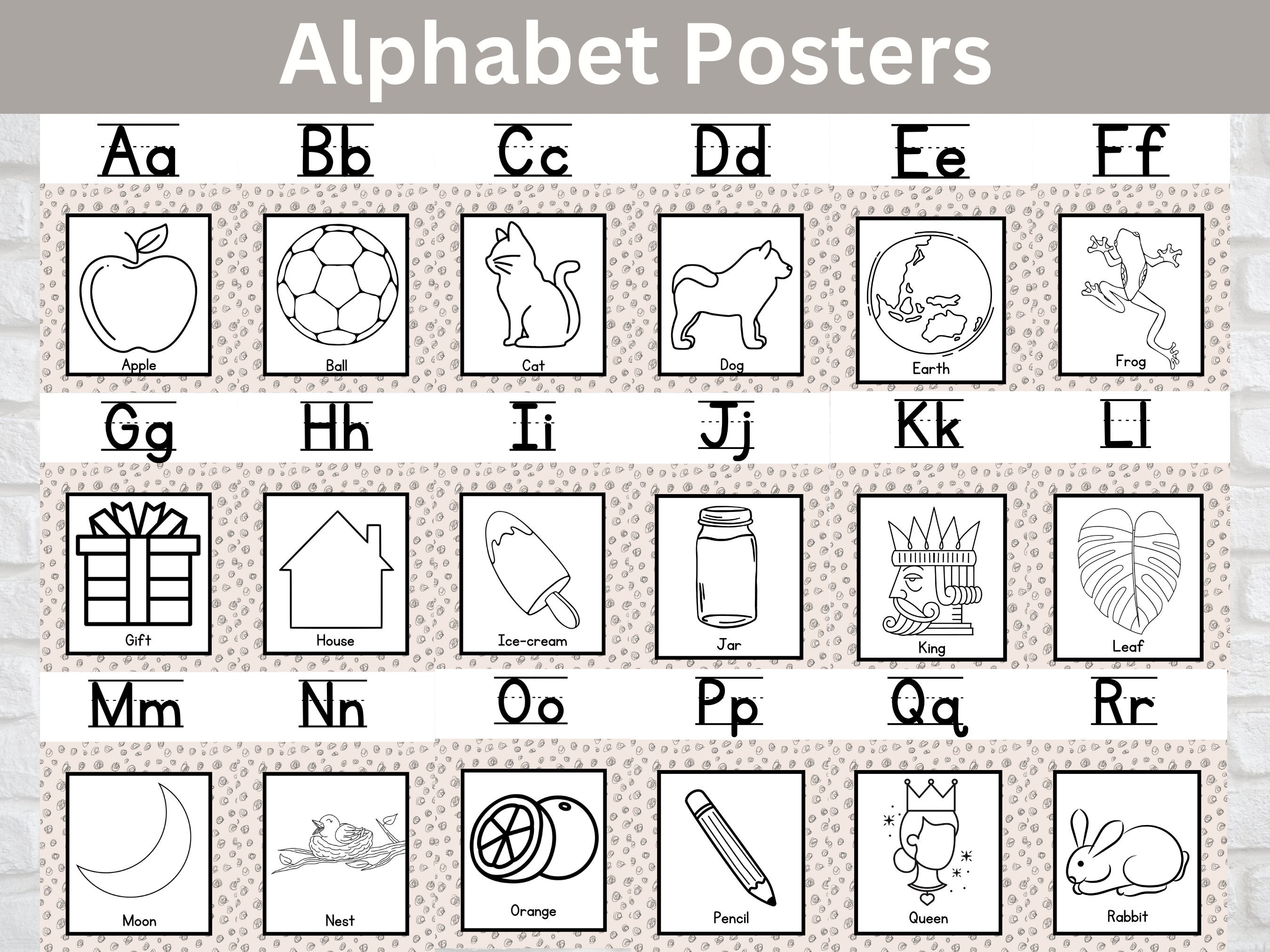 Editable Classroom Alphabet Posters | Classroom Display | Classroom ...