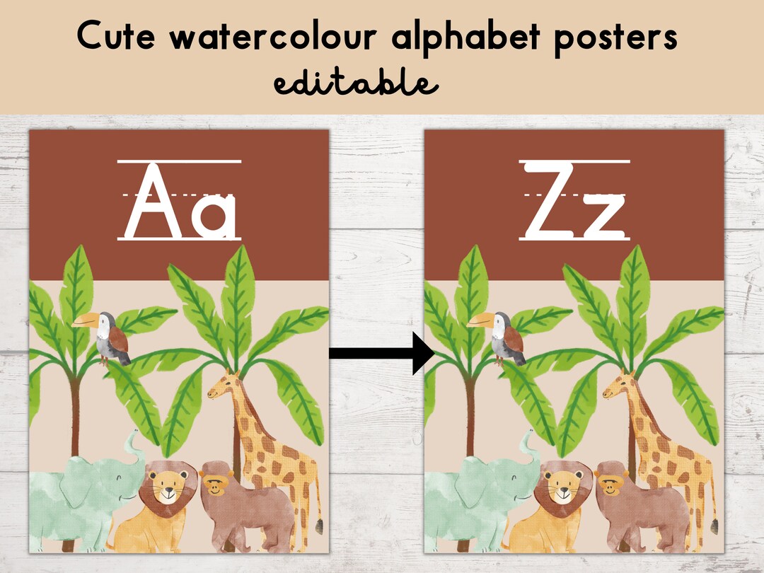 Classroom Alphabet Posters | Classroom Posters | Bulletin Board ...