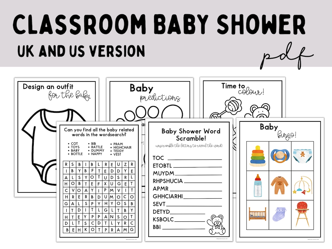 Classroom Baby Shower Activities | Elementary Classroom | Classroom ...