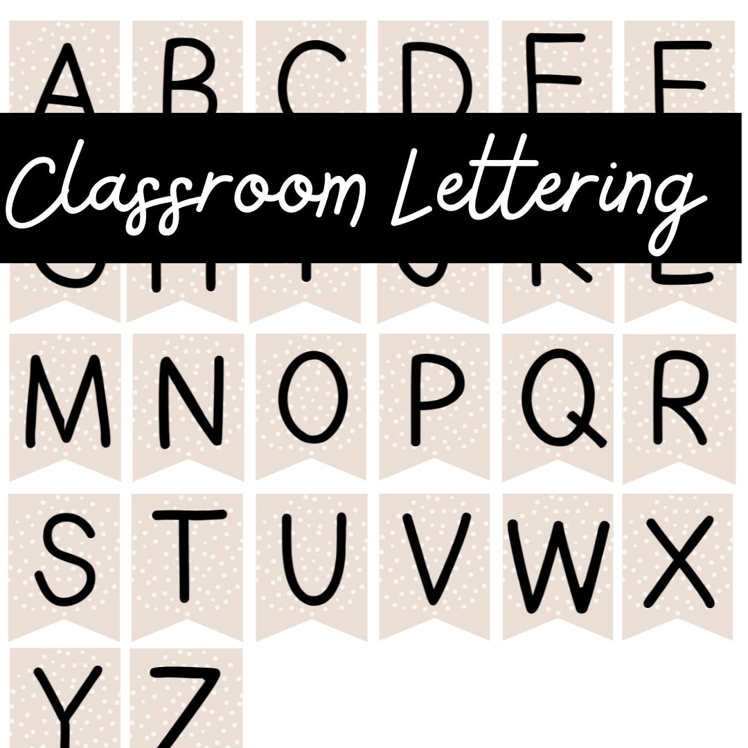 Bulletin Board | Lettering Set | Boho Decor | Neutral Colours ...