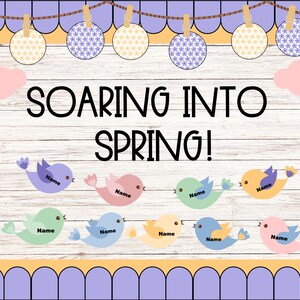 Spring Bulletin Board Kit EDITABLE | Classroom Door Decor | Elementary ...