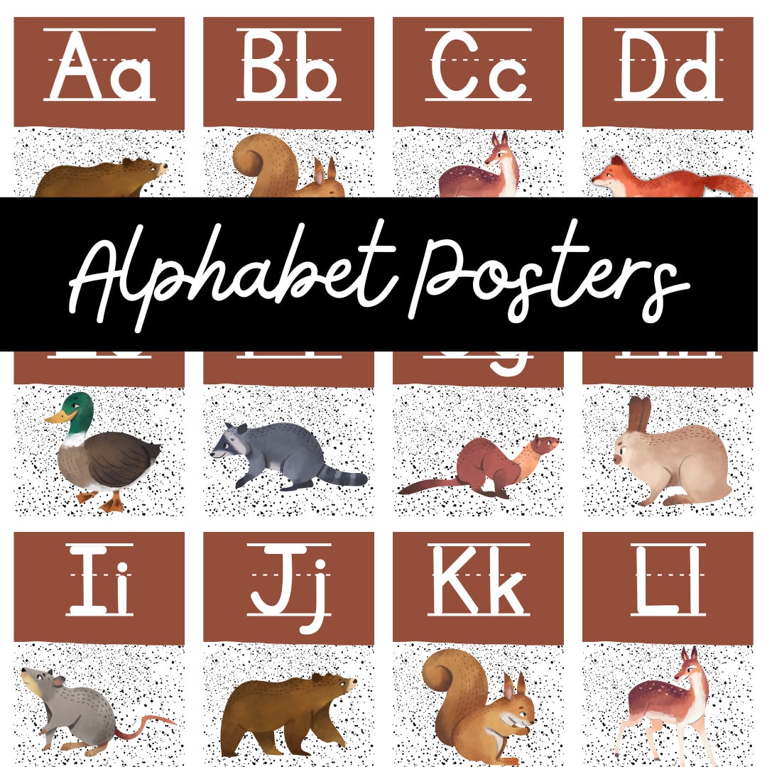 Classroom Alphabet Poster | Alphabet Posters Classroom | Classroom ...