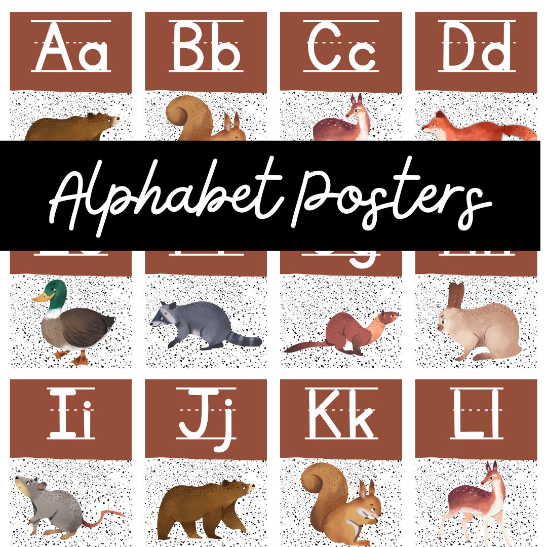 Classroom Alphabet Poster Alphabet Posters Classroom Classroom Decor ...