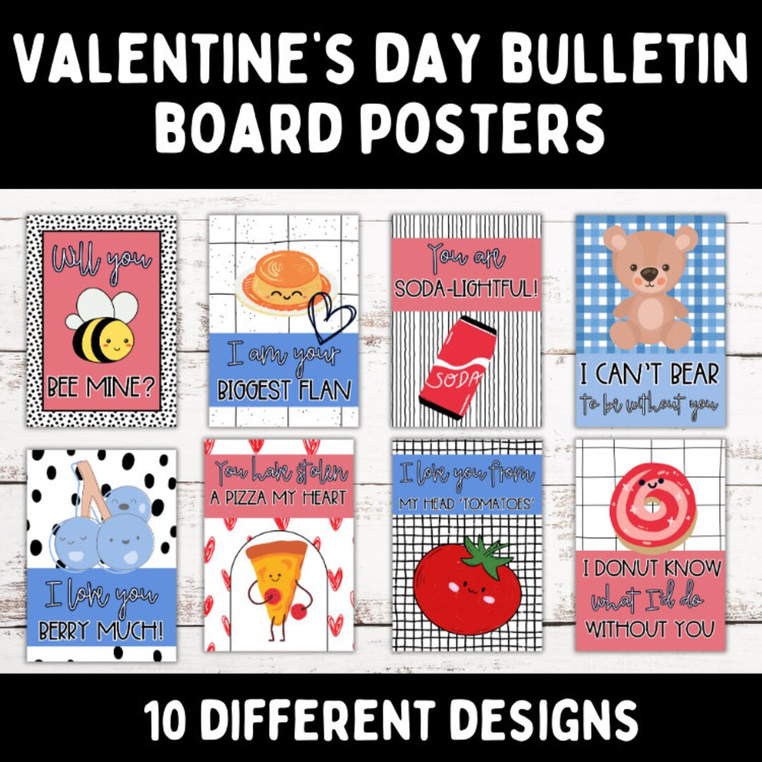 Valentine's Day Bulletin Board Classroom Posters | Elementary Classroom ...