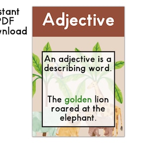 Word Class Posters | Parts of Speech Posters | Elementary Classroom ...