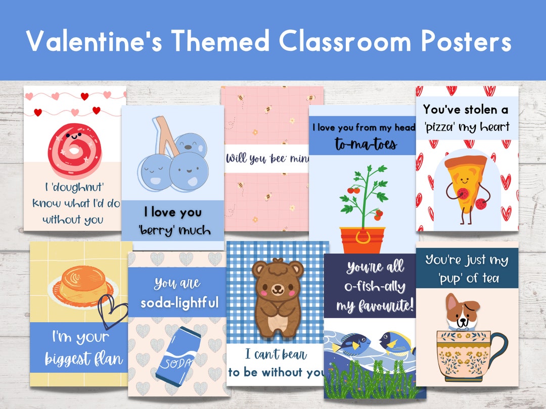 Valentine's Day Classroom Posters Classroom Decor - Etsy