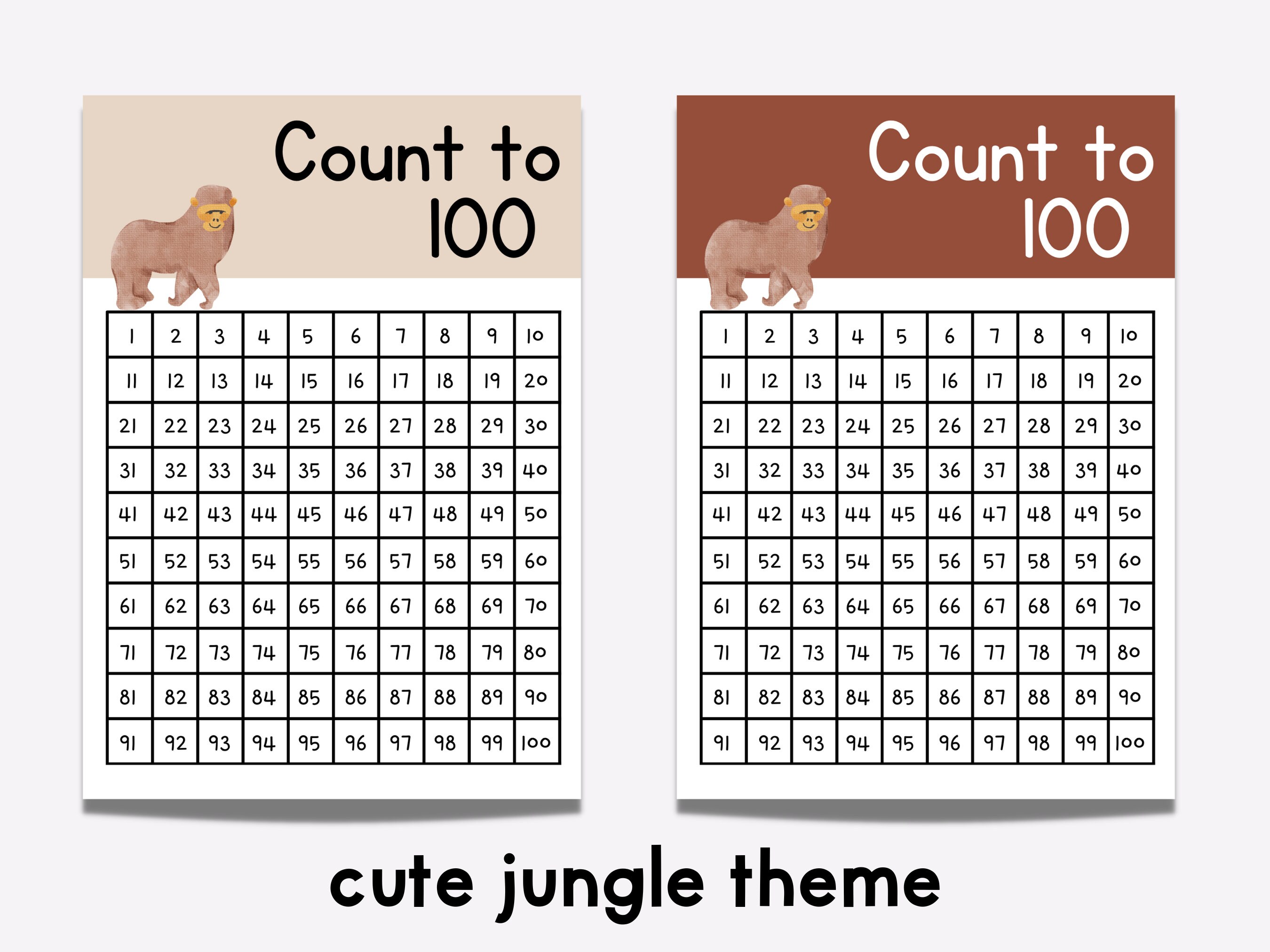 Count to 100 | Number Chart | Number Poster | Classroom Poster ...