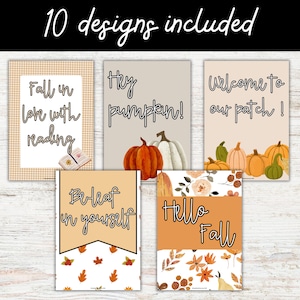 Fall Classroom Decor Posters | Autumn Classroom | Halloween Decor ...