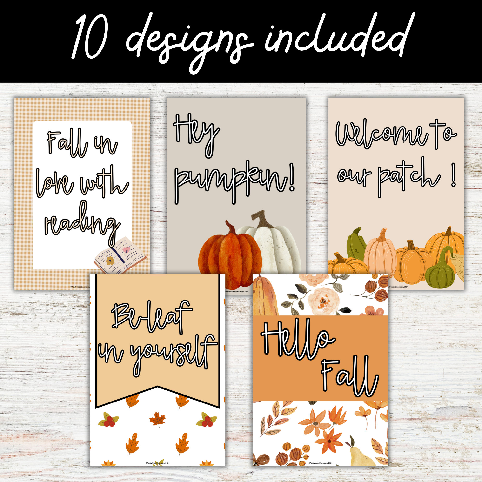 Fall Classroom Decor Posters | Autumn Classroom | Halloween Decor ...
