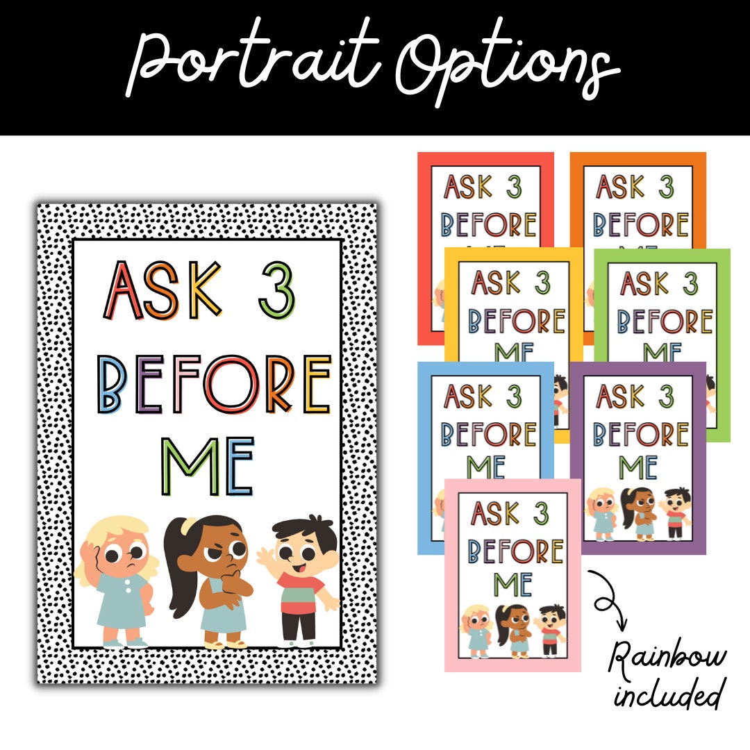 3 Before Me Posters Classroom Posters Classroom Decor - Etsy