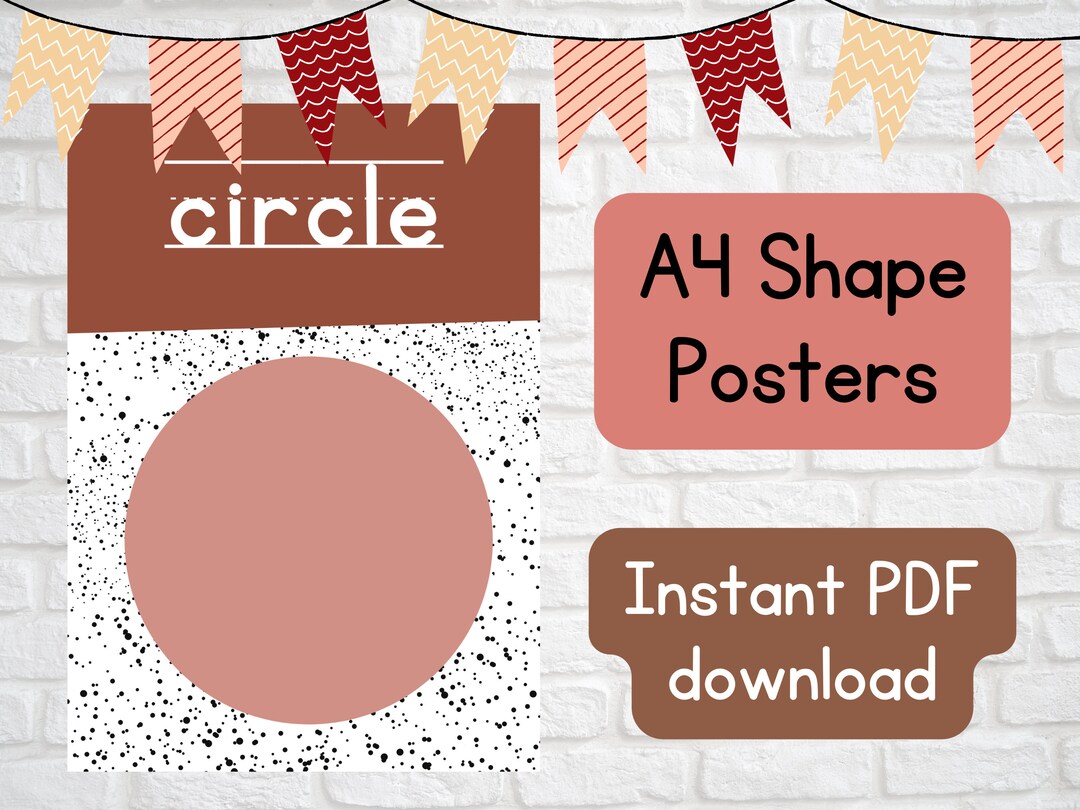 MATHS POSTER | Bulletin Board | 2d Shape Poster - Etsy