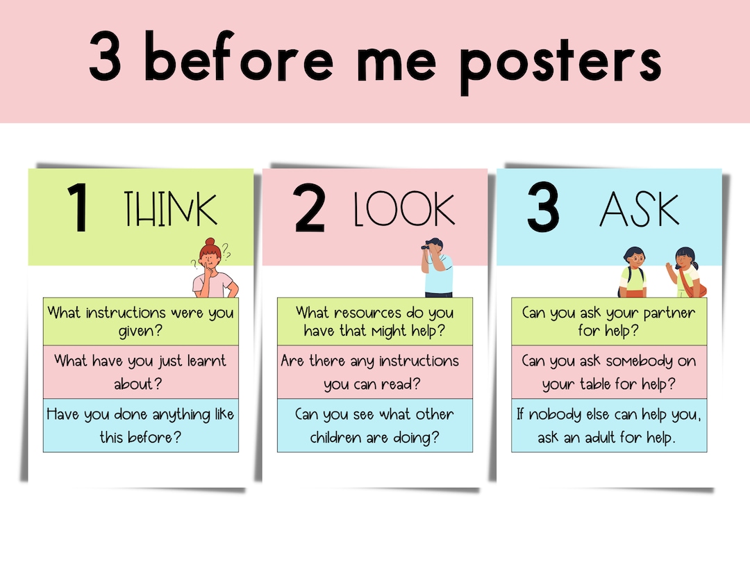 3 Before Me Posters | Classroom Posters | Classroom Decor | Classroom ...