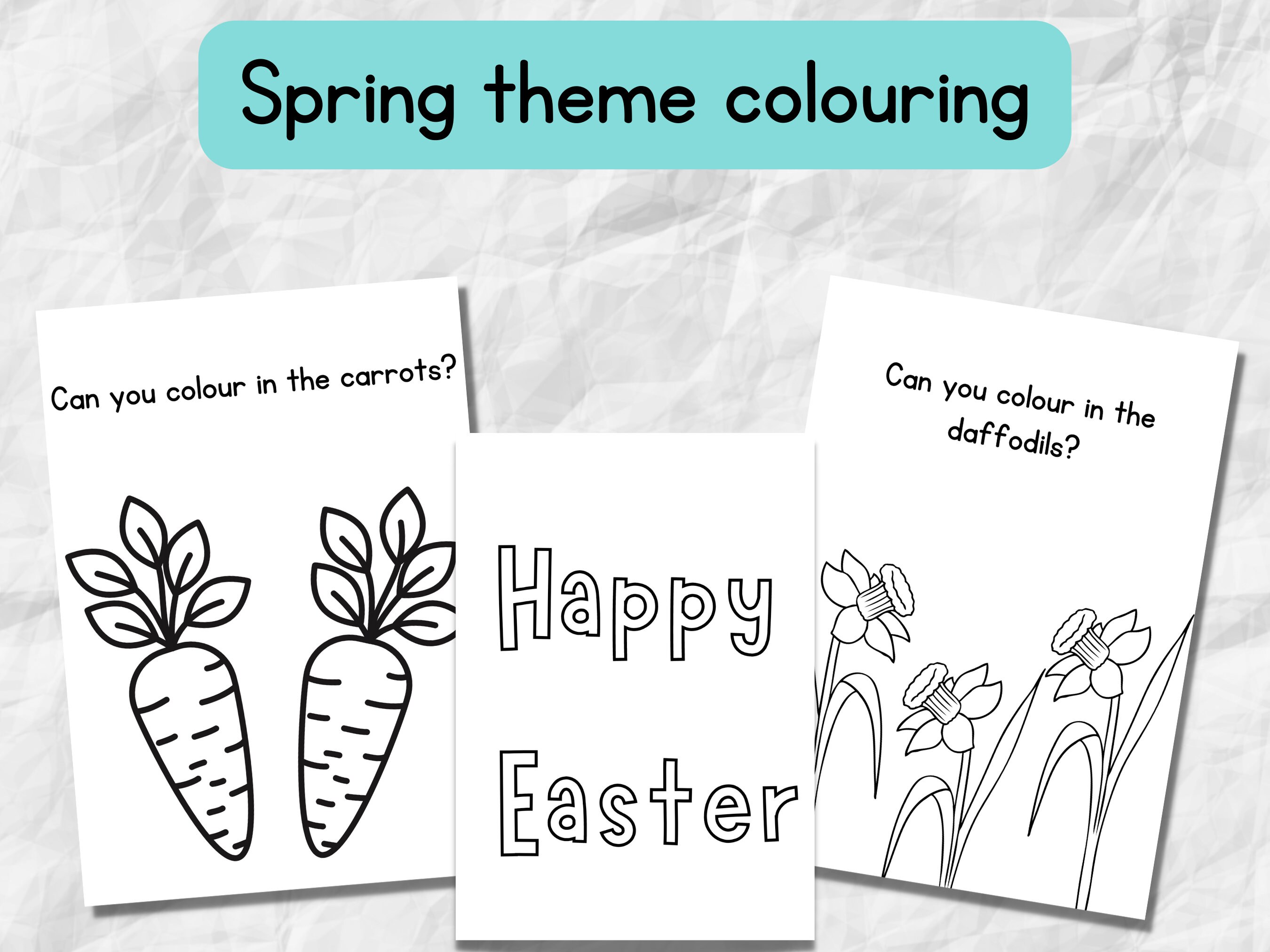 EASTER COLOURING Easter Activity Pack Easter Printable - Etsy