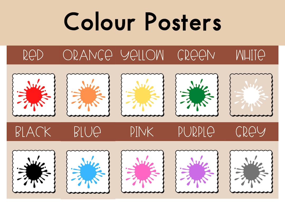 Classroom Colour Posters | Color Posters | Neutral Classroom ...