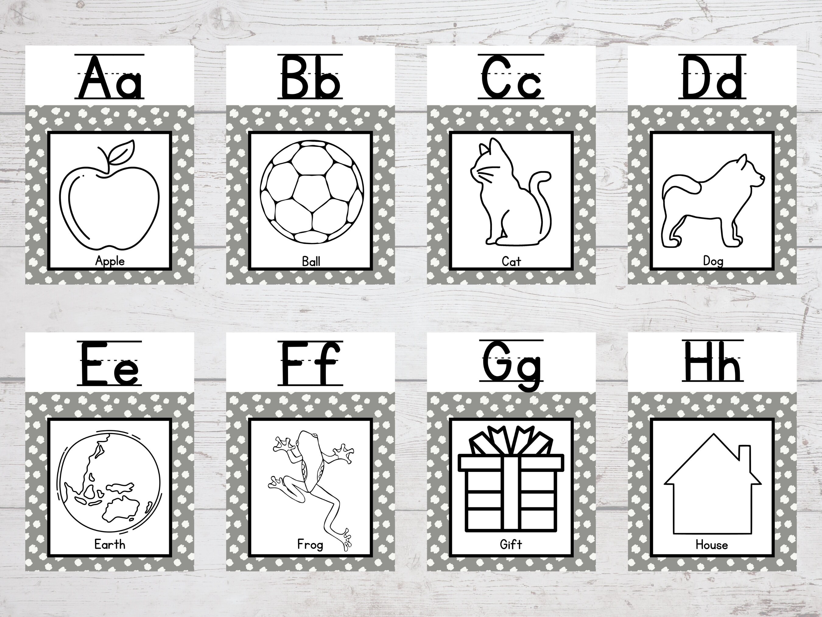 Boho Spotty Alphabet Posters | ABC Posters | Classroom Decor ...