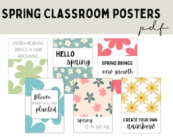 Easter Classroom Posters | Classroom Decor Elementary | Boho Classroom ...