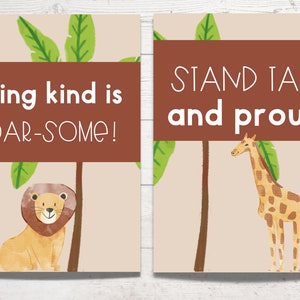 Motivational Classroom Posters Neutral Classroom Jungle Animal ...
