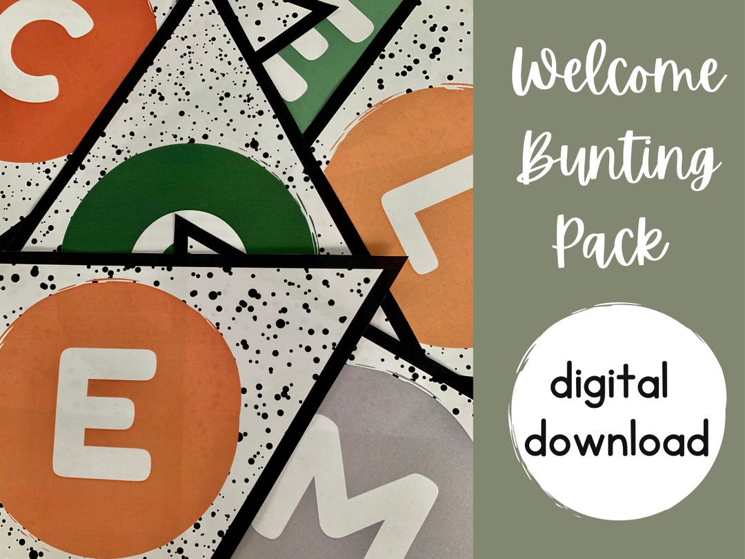 CLASSROOM WELCOME BUNTING | Classroom Decor | Woodland Theme | Bulletin ...