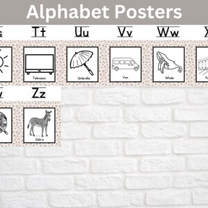 Editable Classroom Alphabet Posters | Classroom Display | Classroom ...