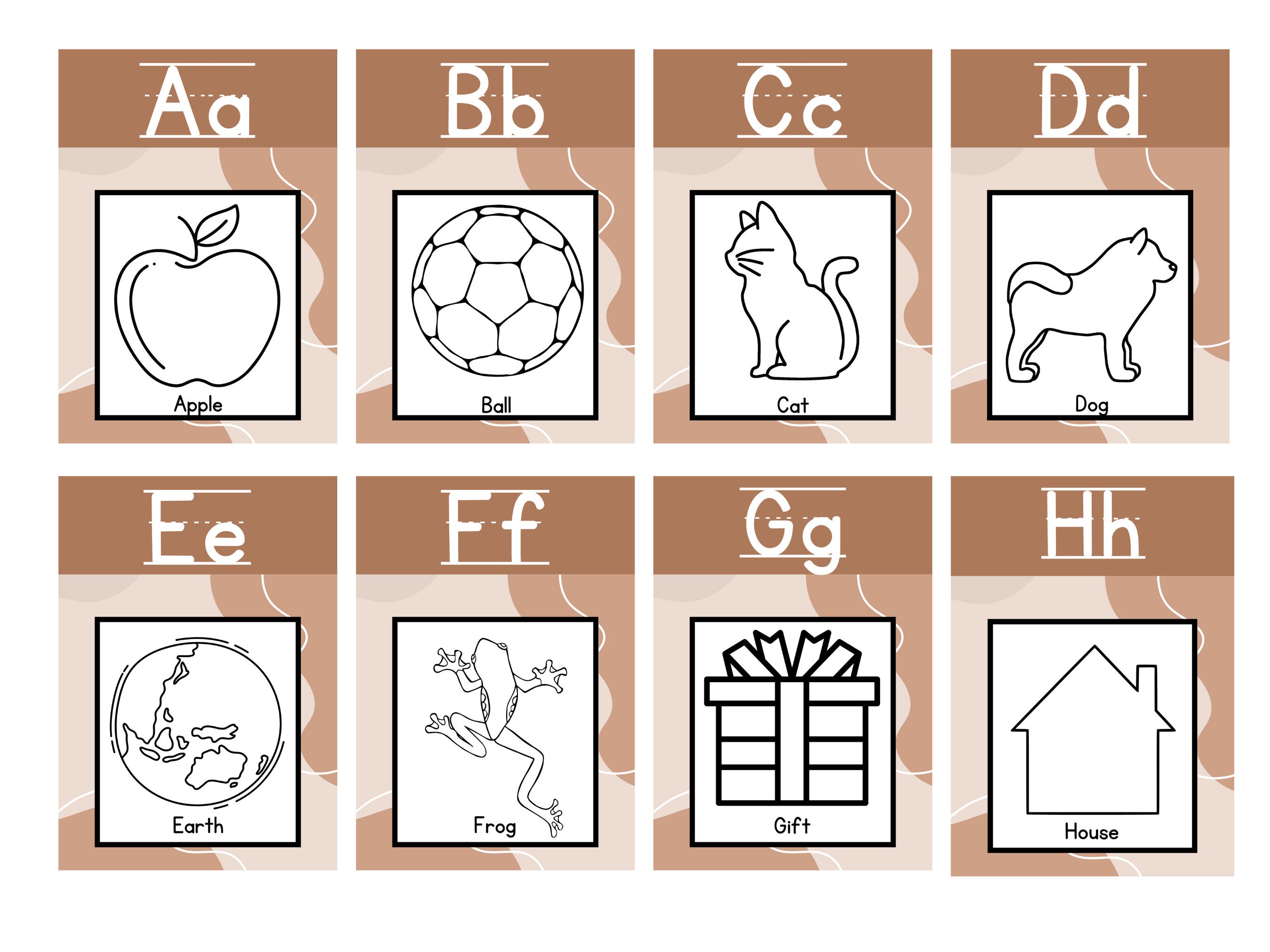 Alphabet Posters EDITABLE | Neutral Classroom Decor | Classroom Posters ...
