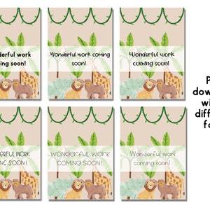 Classroom Poster | Neutral Classroom | Jungle Animal Classroom Decor ...