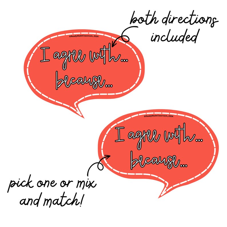 Accountable Talk Sentence Stems EDITABLE | Conversation Starters ...