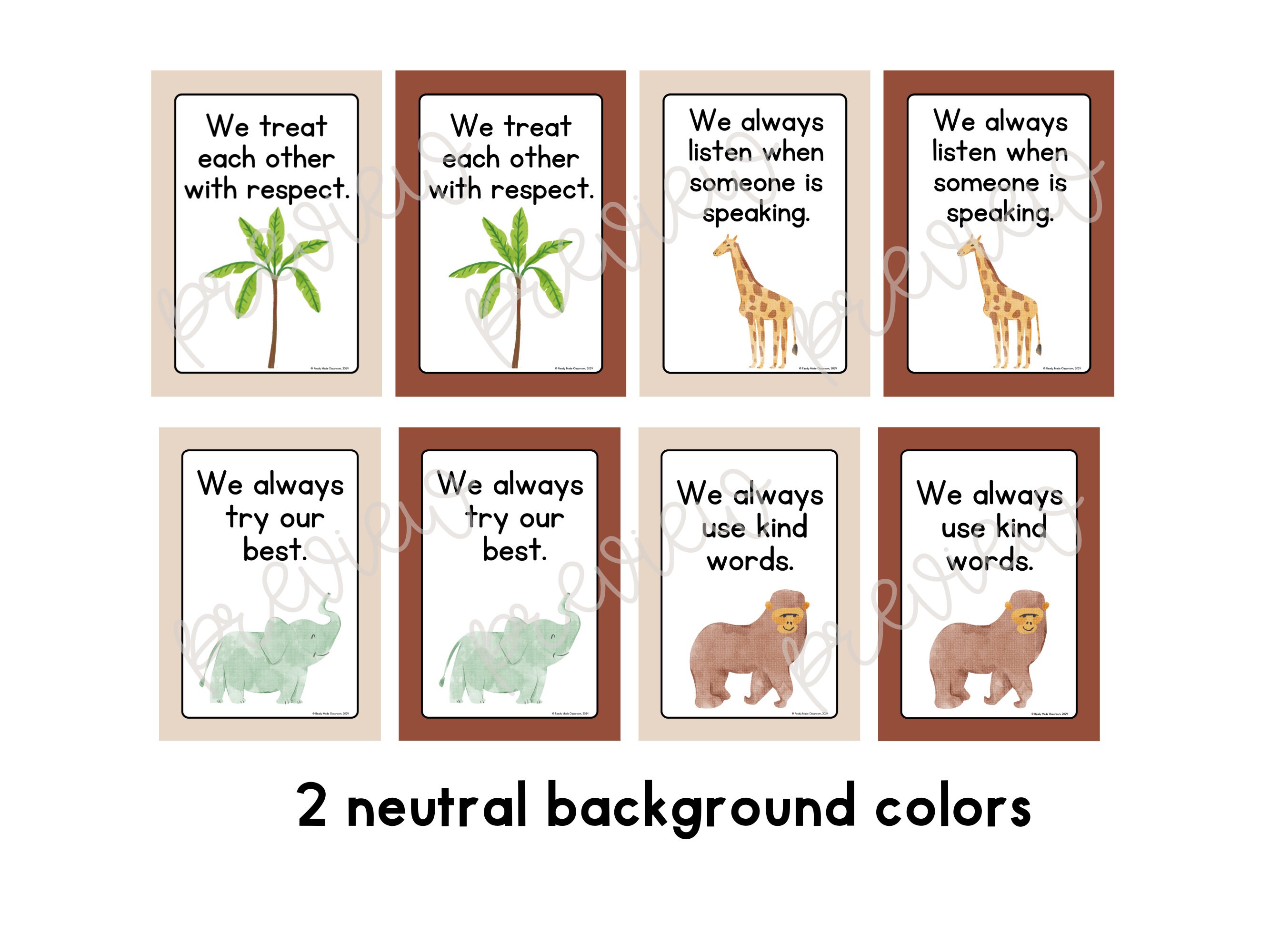 Classroom Rules Posters EDITABLE Expectations Classroom Decor Bulletin ...