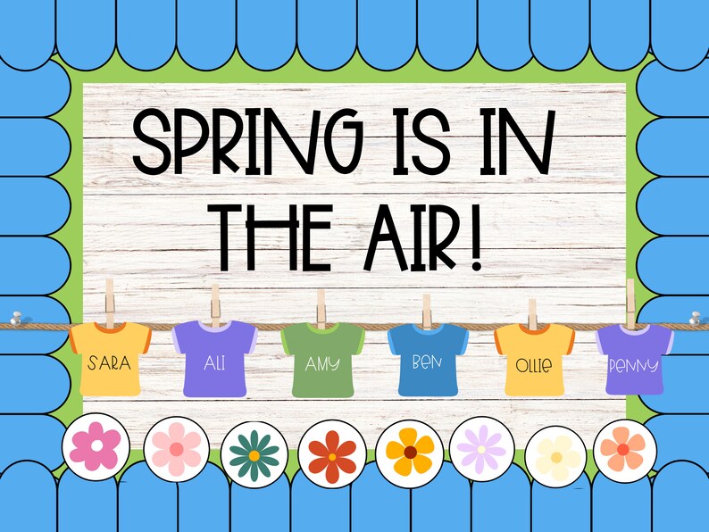 Spring Classroom Bulletin Board Kit EDITABLE | Elementary Classroom ...