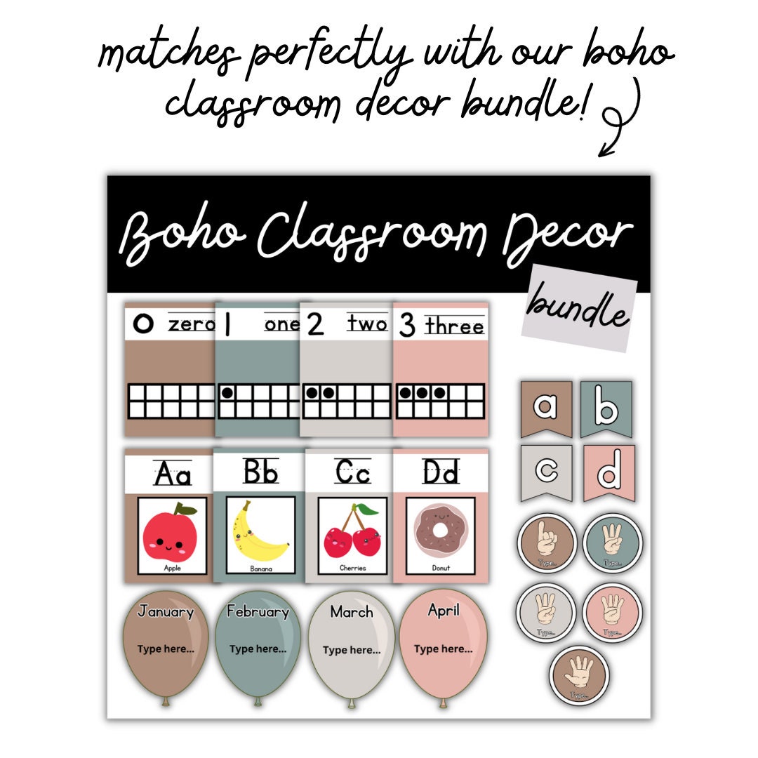 Fall Themed Classroom Decor BUNDLE | Teacher Decorations | Home School ...