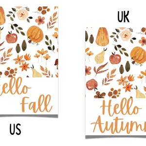 Fall Classroom Decor Posters Autumn Classroom Halloween - Etsy