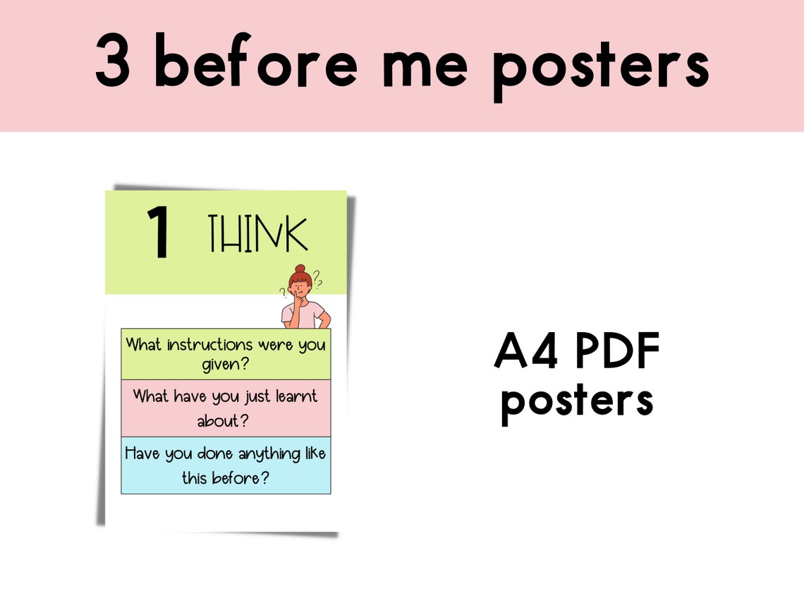 3 Before Me Posters | Classroom Posters | Classroom Decor | Classroom ...