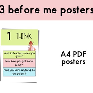 3 Before Me Posters | Classroom Posters | Classroom Decor | Classroom ...