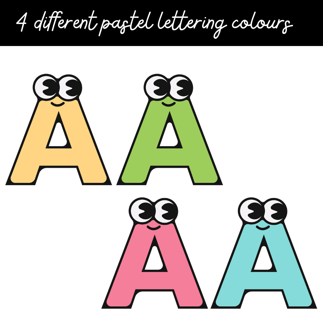 Bulletin Board Letters Classroom Decor Classroom Display Lettering Pack ...