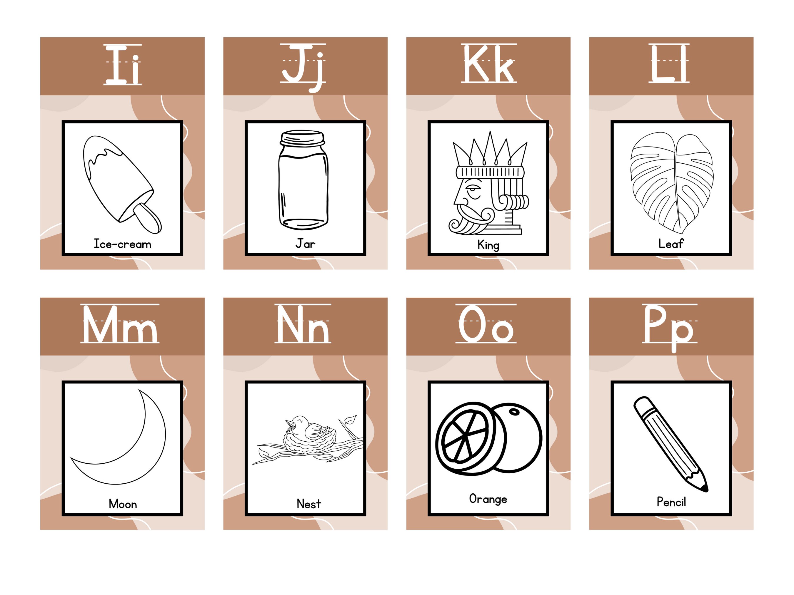 Alphabet Posters EDITABLE Neutral Classroom Decor Classroom Posters ...