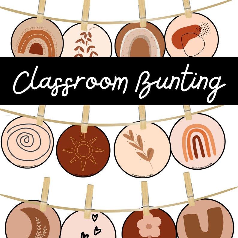 Boho Classroom Decor |classroom Bunting | Bulletin Board | Classroom ...