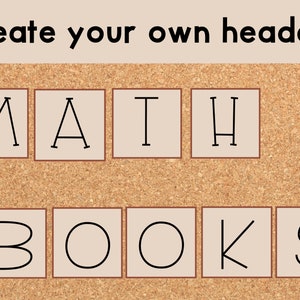 Neutral Bulletin Board Lettering | Neutral Classroom | Classroom Decor ...