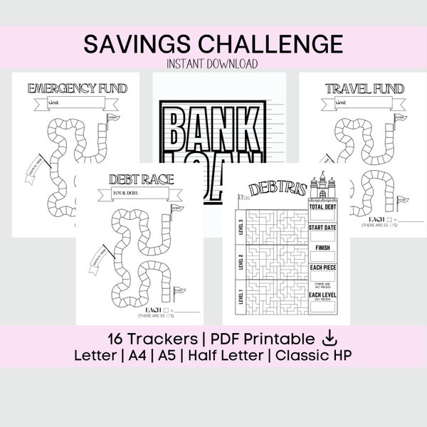 Printable Savings Tracker Coloring - Etsy