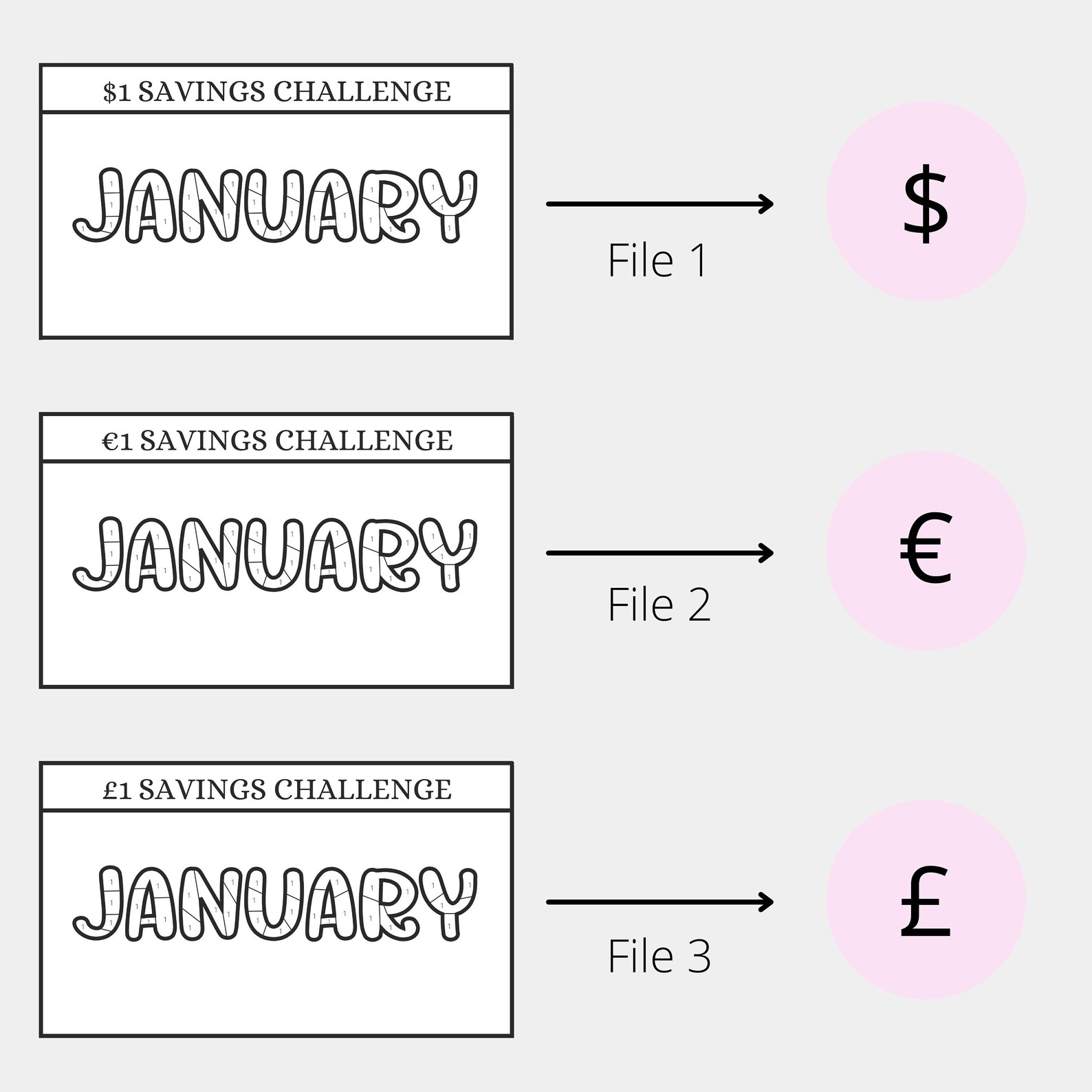 Printable A6 Savings Challenge Bundle Monthly Saving Cash Envelope ...