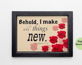 Behold I Make All Things New - Etsy
