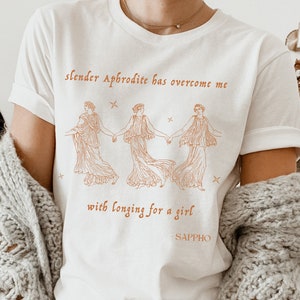 Sappho Poet Shirt Sapphic Clothing Sapphic Shirt Greek Mythology ...