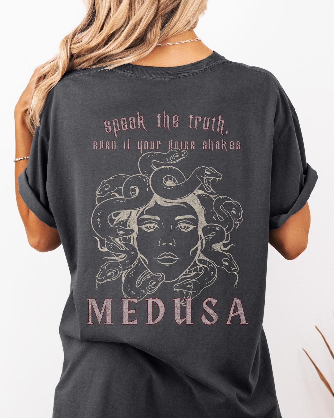 Medusa Shirt Greek Mythology Medusa Gothic Clothes Greek Goddess Goth ...